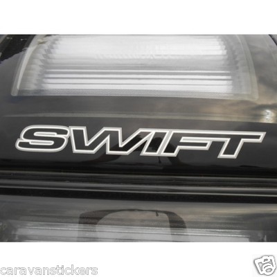 SWIFT (2015) Caravan Front Sun Roof Name Sticker Decal Graphic - SINGLE ...