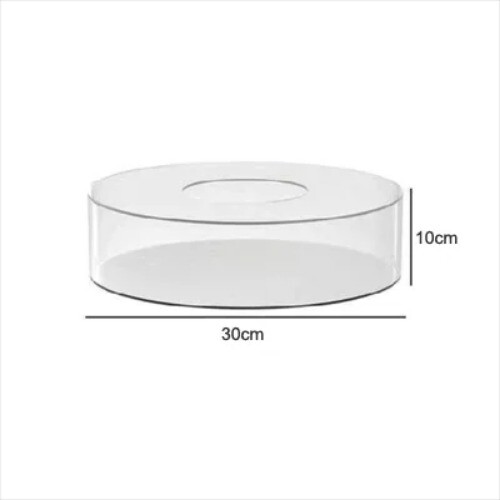 Acrylic Fillable Cake Board Blank Stand Clear Box Light Sticker ...