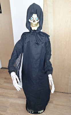 Gemmy Life Size Halloween Skeleton Prop Decoration 70 inch Lights ...