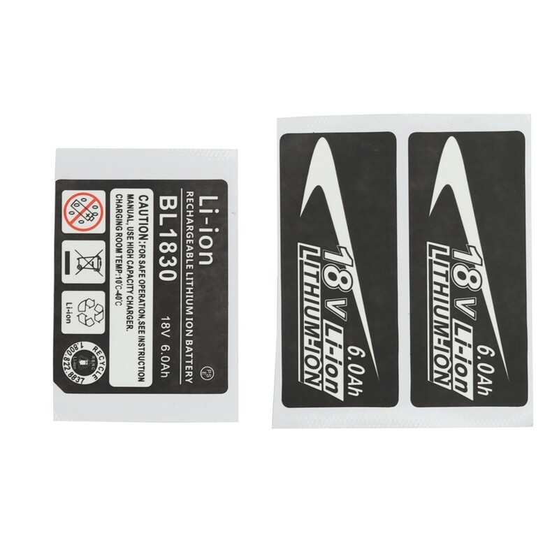 10 Sets of BL1830 Lithium Battery 18V 6.0Ah Sticker Suitable for 18V ...