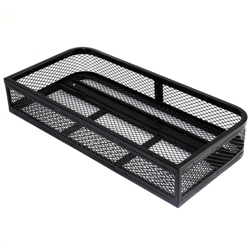 ATV UTV Universal Front Rear Set Drop Basket Rack Steel Cargo Hunting ...