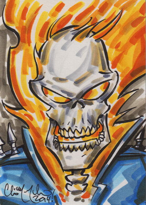Ghost Rider Drawings In Color