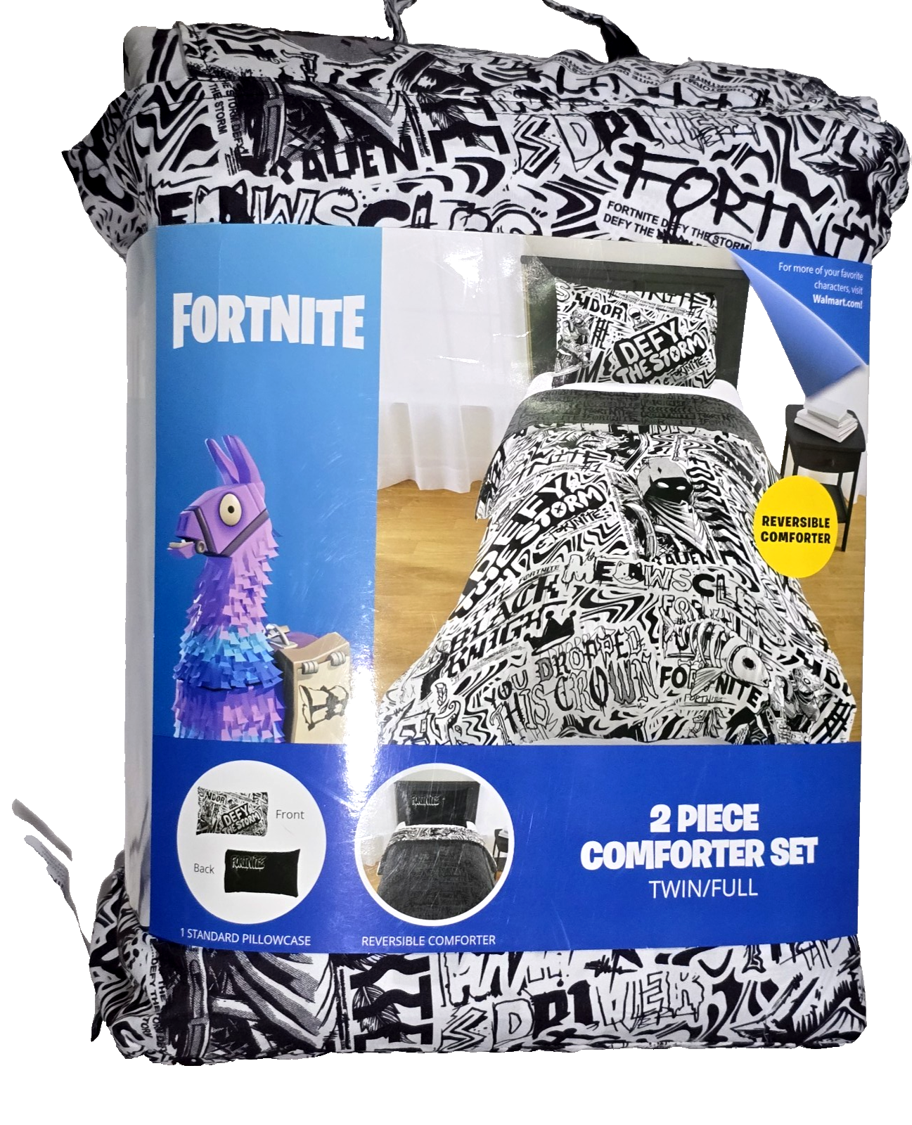 Fortnite 2 Piece Comforter Set Twin Full 1 Pillowcase Reversible ...