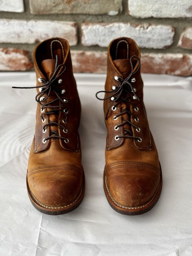 Red Wing Iron Ranger 8085 Copper Rough & Tough Leather Boots Men’s 10 ...