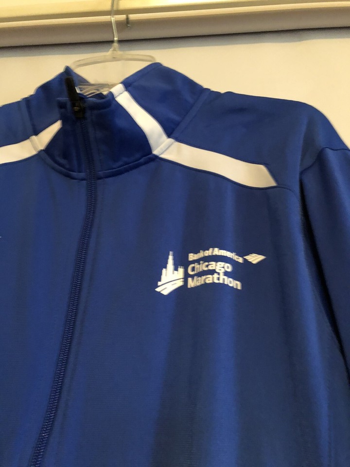 Nike Chicago Marathon Full Zip Track Jacket Men's Size Small Blue ...