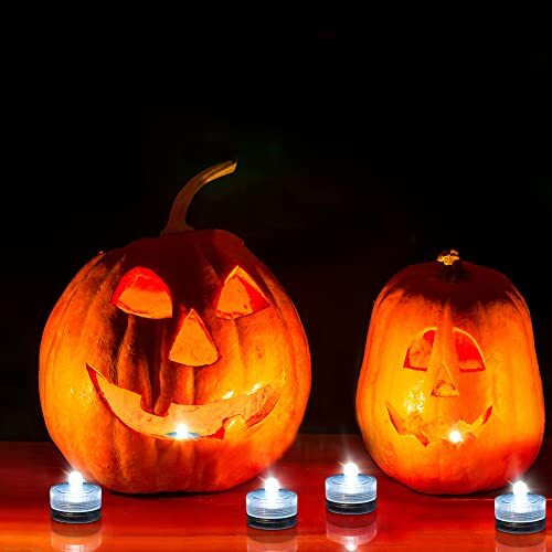 Submersible Led Lights White Waterproof Flameless Candle Tealights ...