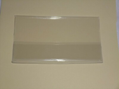 12 Clear Vinyl Plastic Checkbook Covers Holders - put in your favorite ...