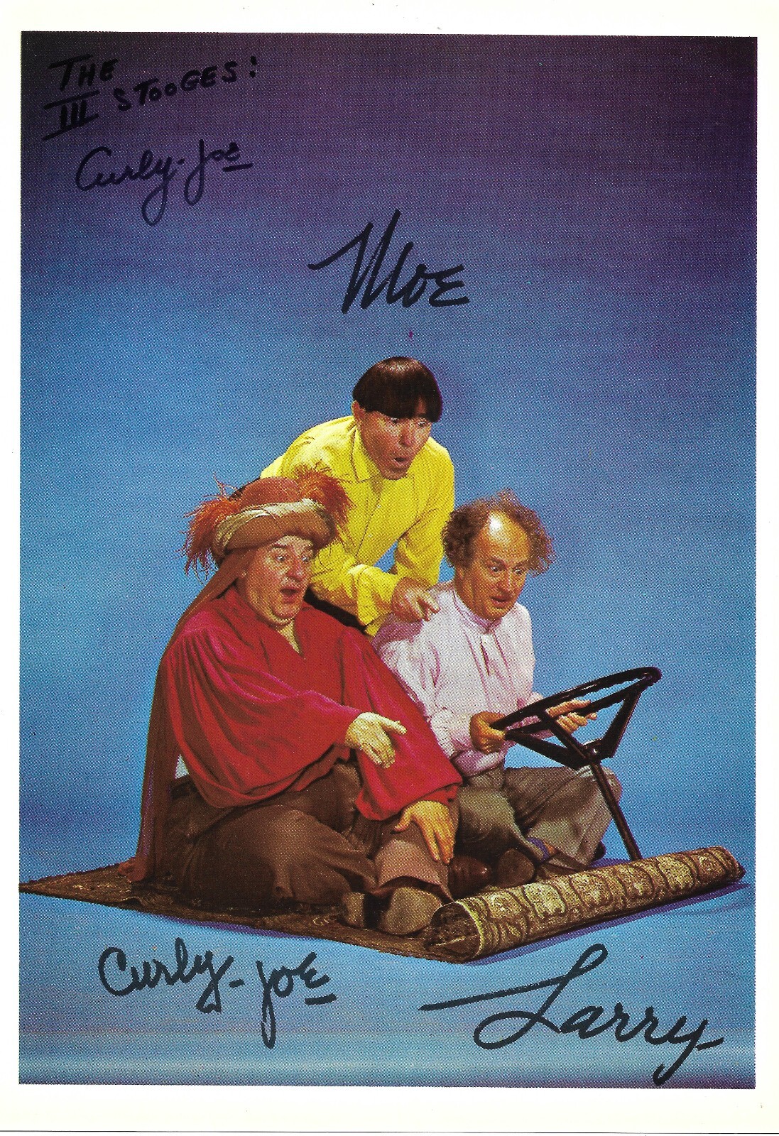 Three Stooges Curly Joe Signed Fan Club Picture! Original! Read ...