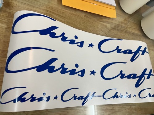 4pc set Chris Craft vinyl sticker decals for Truck Windows, Boats ...