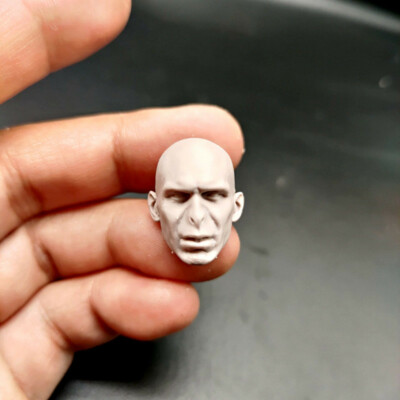 Blank 1/12 Scale Lord Voldemort Head Sculpt Unpainted Fit 6" ML Figure ...