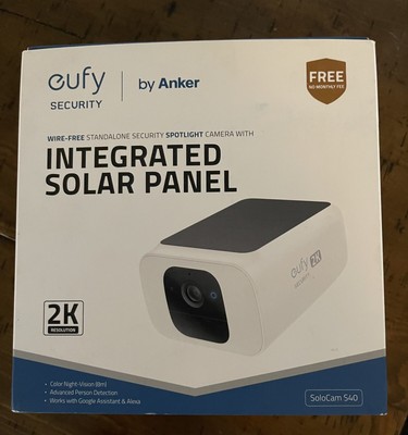 Eufy SoloCam S40 Security Camera With Integrated Solar Panel | eBay