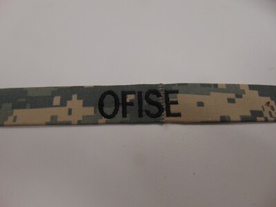 MILITARY PATCH US ARMY NAME TAPE TAG SEW ON DIGITAL ACU WITH OFISE | eBay