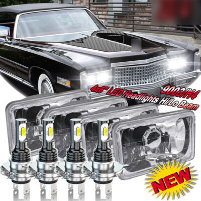 4x6" Hi/Lo Beam LED Headlights H4656/4651 Fit Kenworth Peterbilt 357 ...