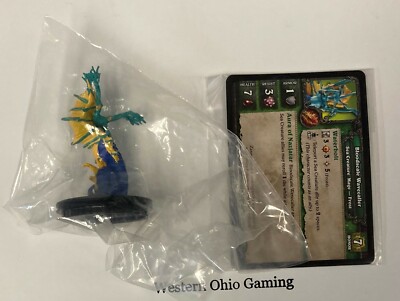 World of Warcraft Miniatures Bloodscale Wavecaller with Cards NEW WOW ...
