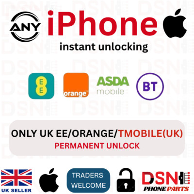 EE INSTANT UNLOCK SERVICE FOR iPhone 16/15/14/13/12/11/XR SERIES ALL ...