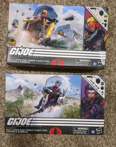 BOTH!! Gi Joe Classified Cobra Python Tele-Viper W/ Cobra Flight Pods ...