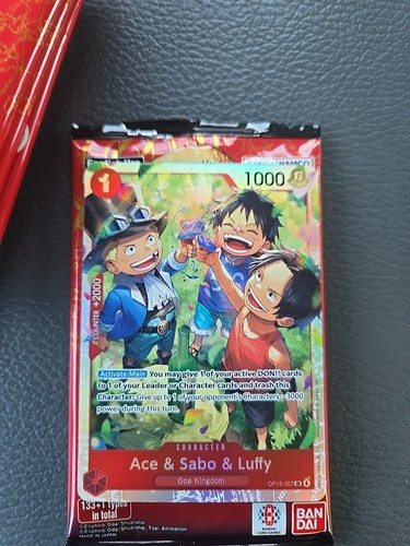 Ace & Sabo & Luffy OP13-007 SR Carrying on His Will ONE PIECE Card Game English | eBay
