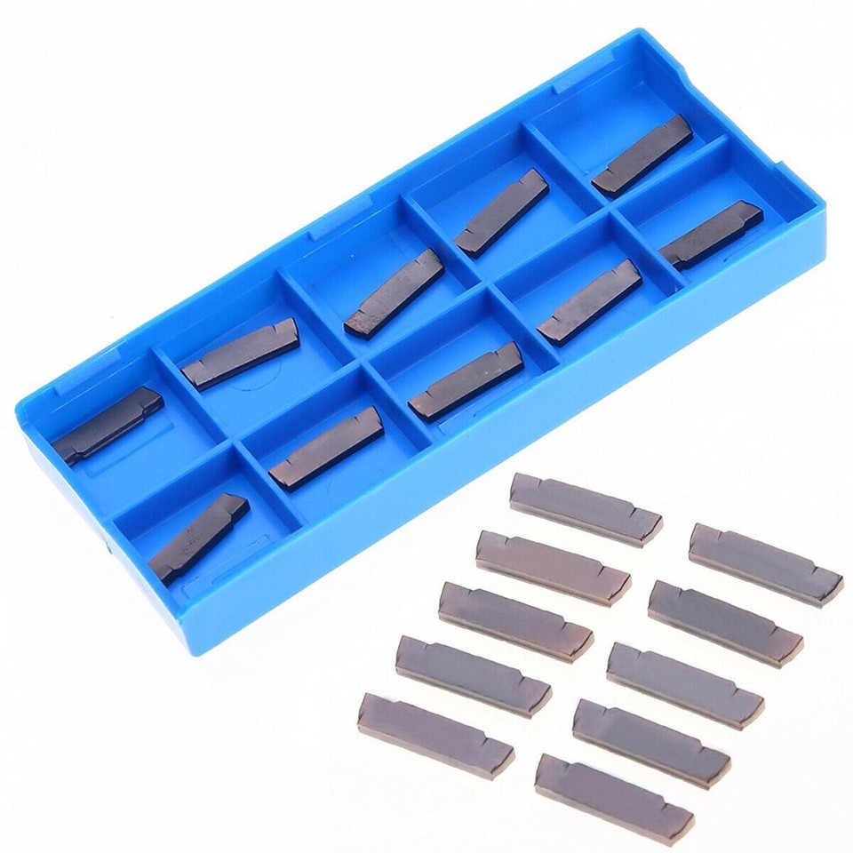 10Pcs MGMN200-G LDA Carbide Inserts Blades For Grooving Cutting Lathe Tool ~ | eBay UK