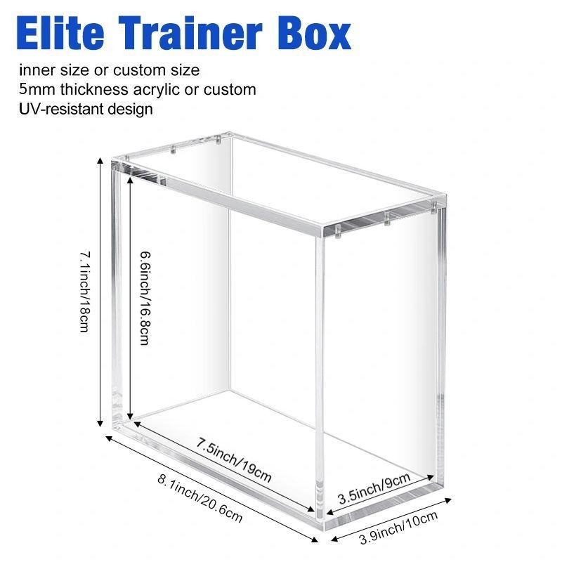 Elite Trainer Box Acrylic Case Extra Thick ETB Protector POKEMON ...