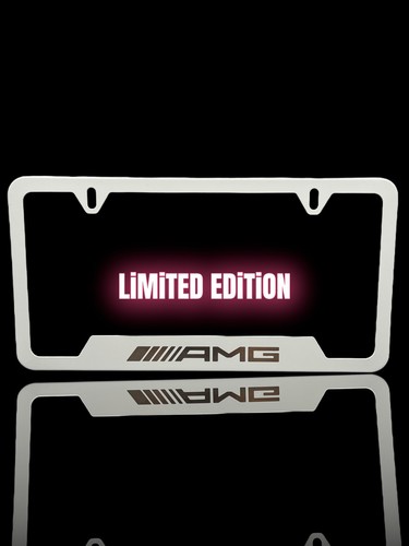 Mercedes-Benz AMG Gloss Black Laser Engraved License Plate Frame ...