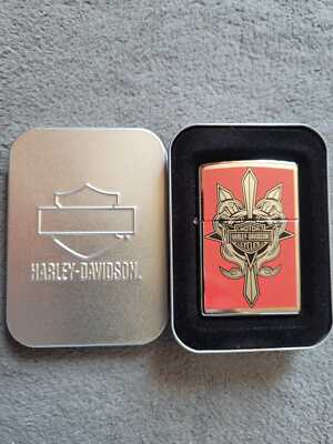 Harley Davidson Black Bar and Shield Zippo Lighter Brand New | eBay