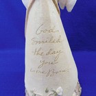 Enesco Foundations Angel Figurine Karen Hahn "God Smiled The Day You ...