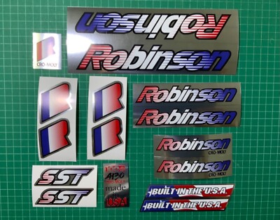 Robinson SST bmx sticker decals backing with chrome | eBay