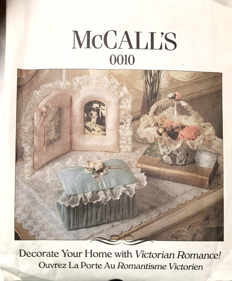Victorian Home Decor Sewing Pattern Uncut McCall's 0010 | eBay