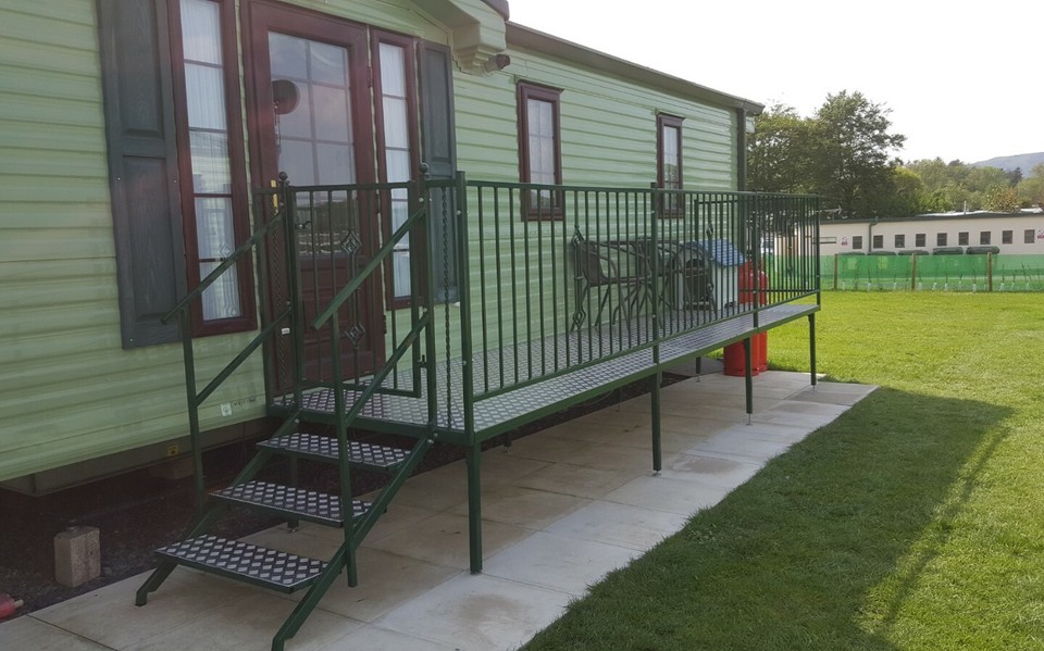 CARAVAN VERANDA. Static. Verandah . Decking | eBay UK