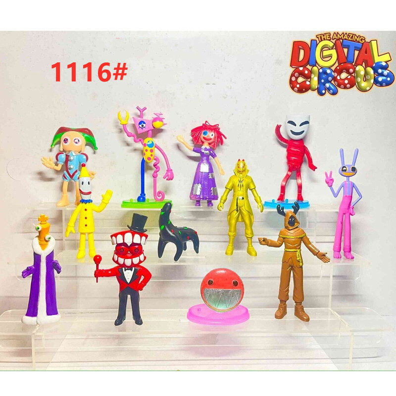 NEW 12PCS FULL CHARACTER The Amazing Digital Circus Action Figures Kids ...
