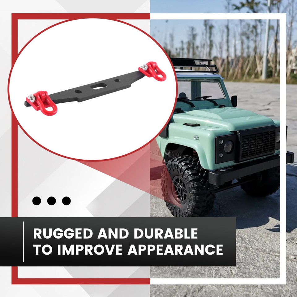 Metal Rear Bumper with Tow Hook for MN D90 D91 D99S MN90 MN99S 1/12 RC ...