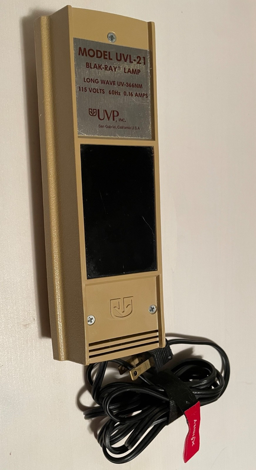 Ultra-Violet Products UVL-21 Blak-Ray Lamp, Long wave UV-366nm, 115VAC ...