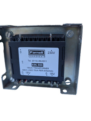 150VA 230Vac pri 18 - 0 - 18Vac sec mains isolation transformer unused ...