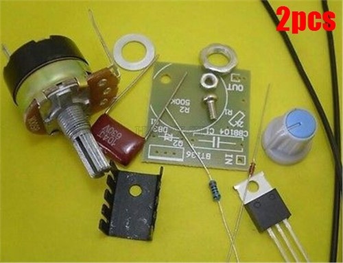 2Pcs 220V 500W Kit Light Voltage Temperature Speed Adjust Switch iz ...