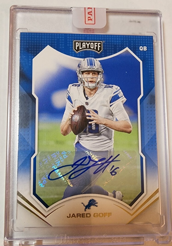 2021 PLAYOFF FOOTBALL JARED GOFF AUTOGRAPH LIONS Redemption | eBay