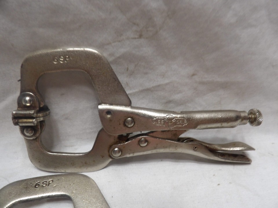 Pair of Vise-Grip 6SP C-clamp Locking Pliers Made in USA | eBay