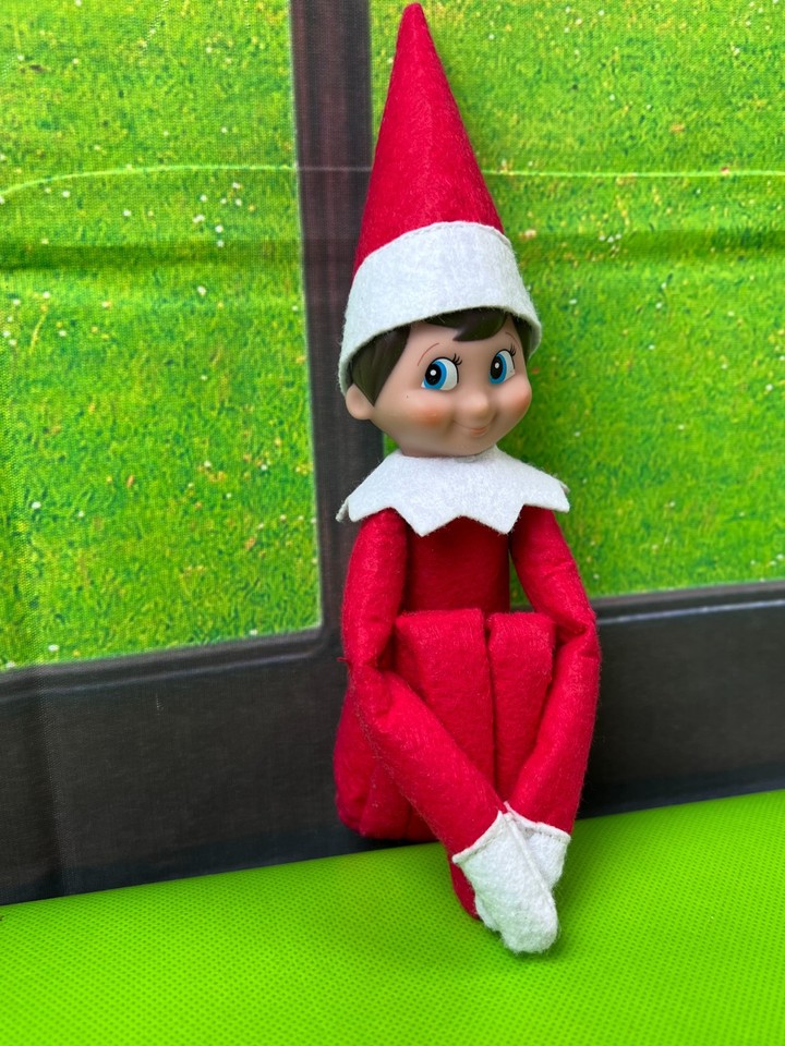 Christmas Knee Hugging Hugger Pixie Elf Tradition Move Nightly Boy ...