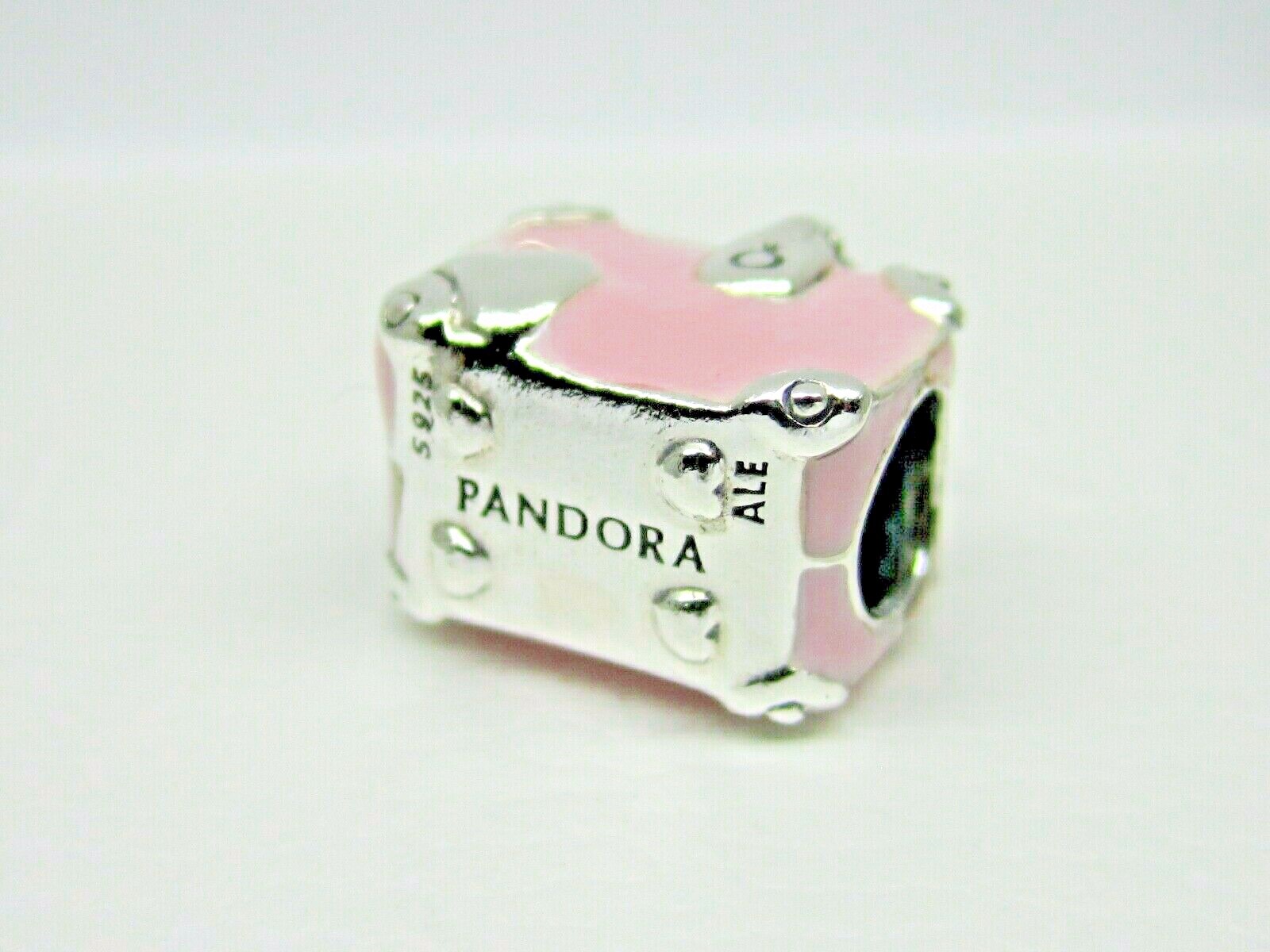 Authentic S925 Silver PANDORA Pink Travel Bag Charm 798063EN124 for ...