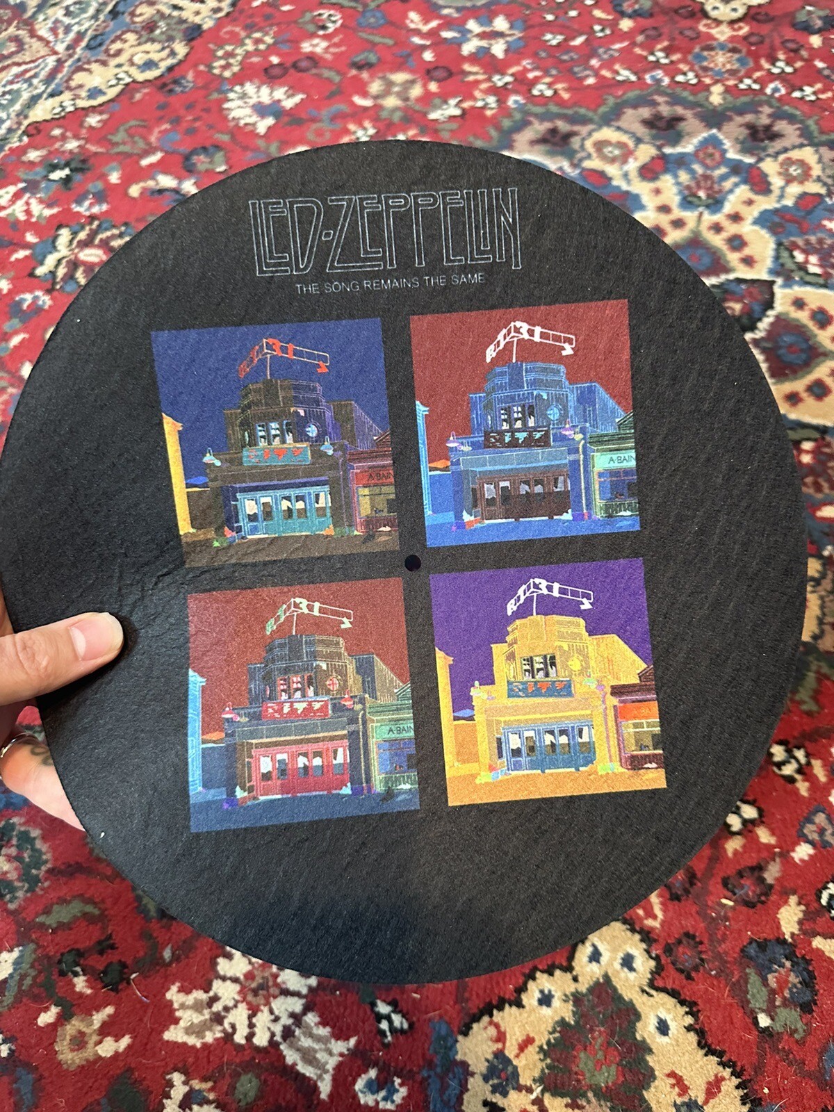 LED ZEPPELIN The Song Remains The Same Promo Slip Mat Turntable Record ...