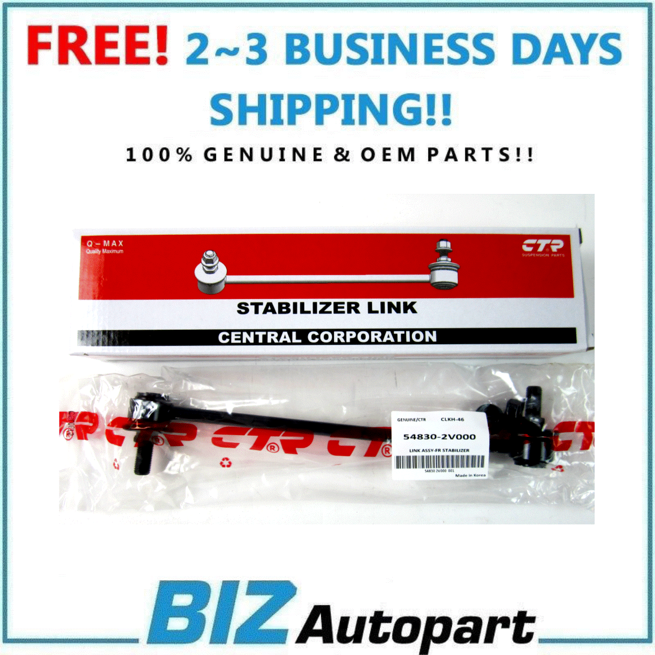 OEM ! CTR ! LINK STABILIZER for 13-17 ACCENT ELANTRA VELOSTER # 54830 ...