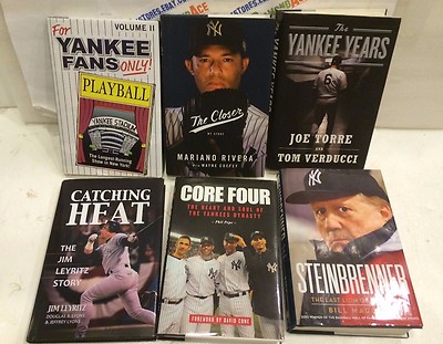 LOT OF 6 YANKEE BOOKS, FOR THE YANKEE FANATIC. baseball GREAT GIFT! NEW ...