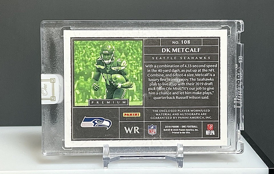 2019 Panini One DK Metcalf Rookie Signatures On Card Auto RPA 15/15 | eBay