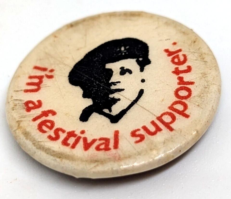 Vtg I'm A Festival Supporter Che Guevara Argentine Marxist Music Badge ...