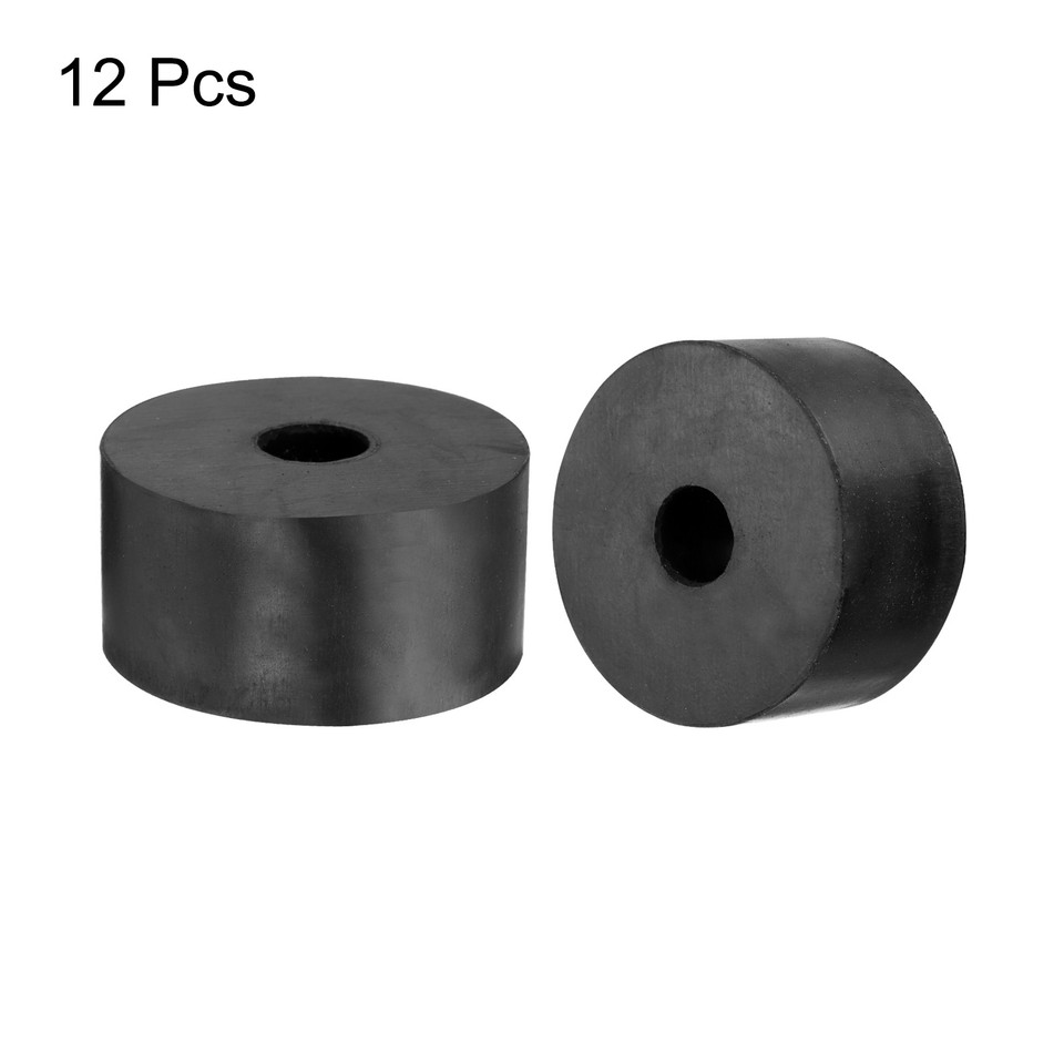 12pcs Rubber Spacers 40mm OD, 10mm ID, 20mm Height Round Anti Vibration ...