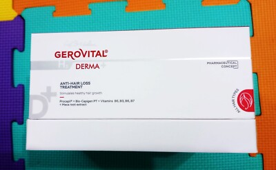 Gerovital derma+ anti-hair loss 12 ampoules stimulates healthy hair ...