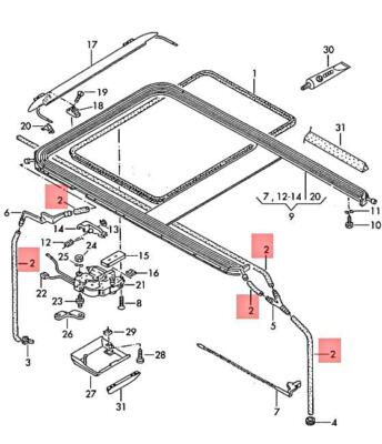 Genuine VW SEAT Sharan Water Drainage Hose Shorten To: 7M0877233C | eBay