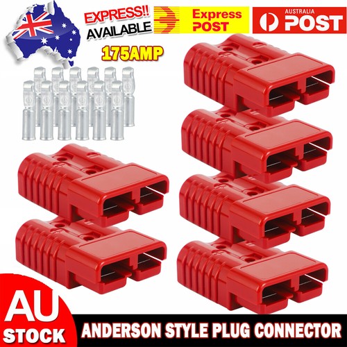 175A Red Anderson Style Plug Connector DC Power 175 AMP Solar Caravan 6 ...