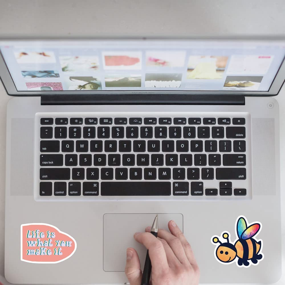 Laptop Sticker Pack of 100, Natural Time Cute Cartoon Stickers Graffiti ...