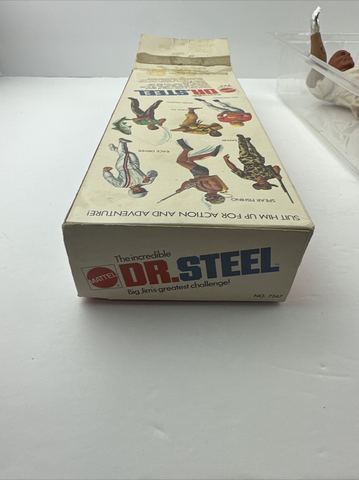 Vintage BIG JIM DR STEEL ACTION FIGURE w/Chopping Hand Mattel 1971 Hong ...