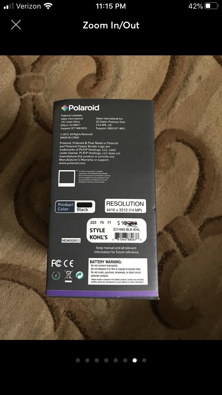 Polaroid Camcorder ID1440-BLK 14MP/4x Digital Zoom HD 1080p w/2.7 ...